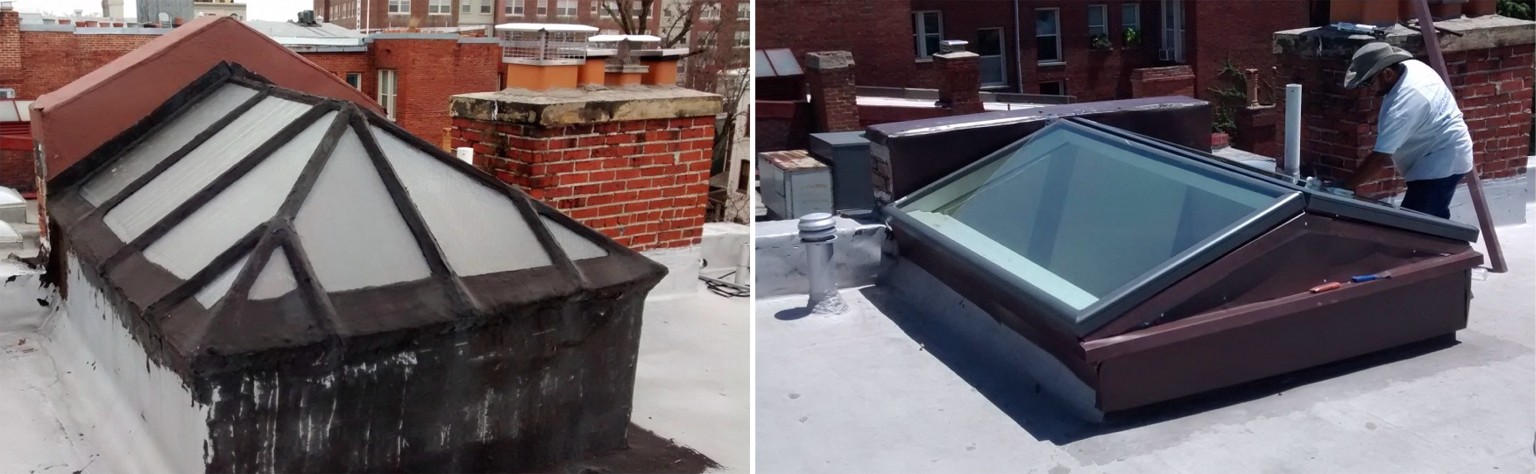 SkyWright - Skylights done right. Before and After photos